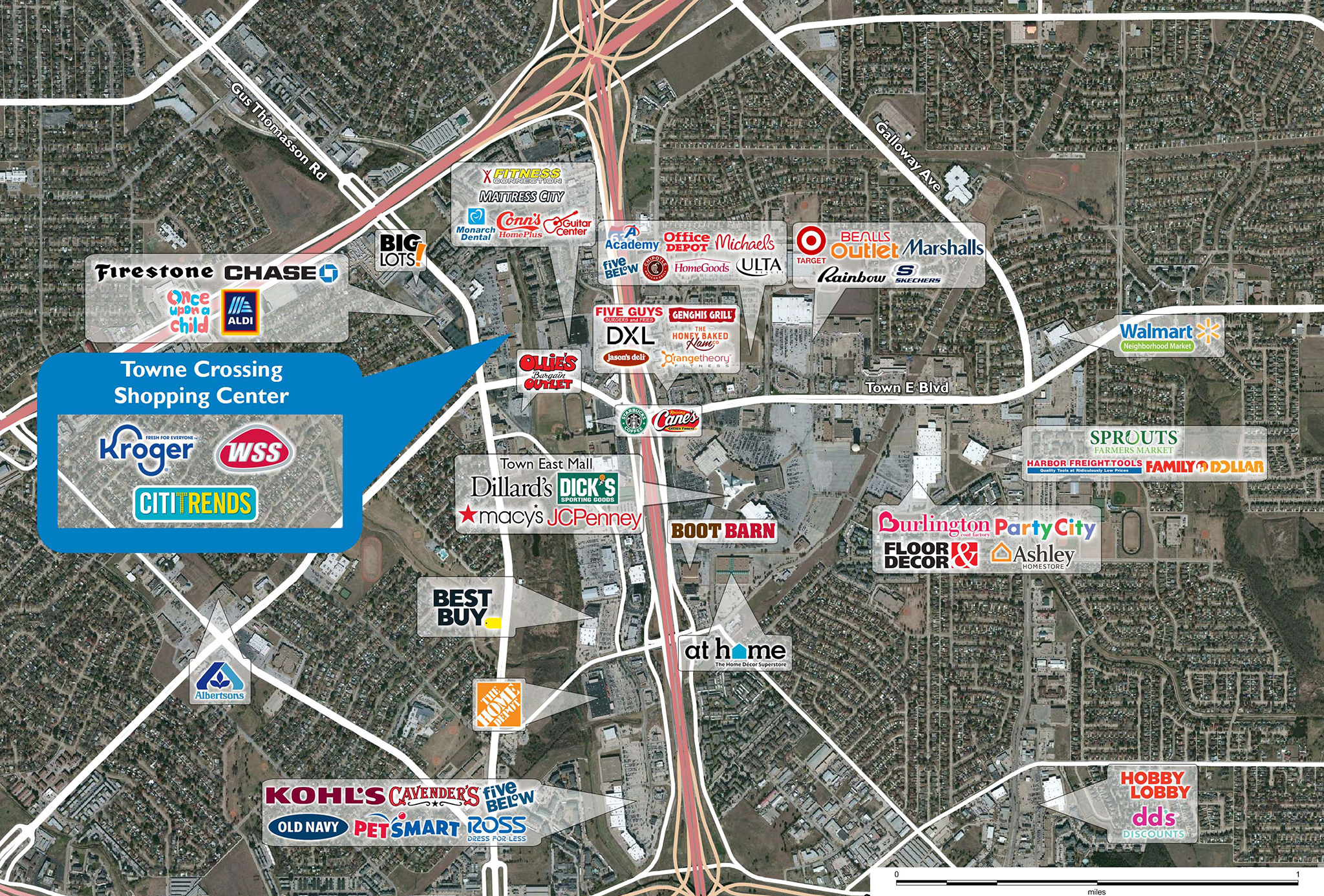 Retail Space for Lease in Mesquite, TX | Towne Crossing Shopping Center ...